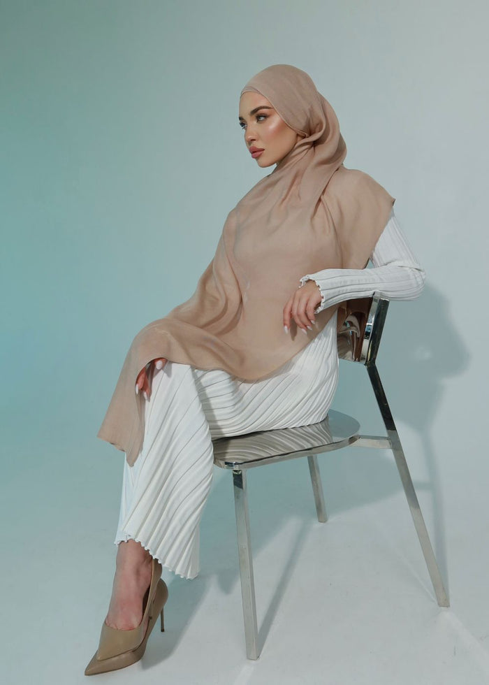 Giza Premium Modal Hijab - Sand Beige