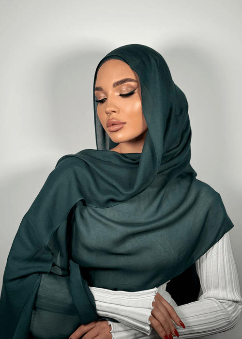 Bolu Premium Modal Hijab - Dark Green