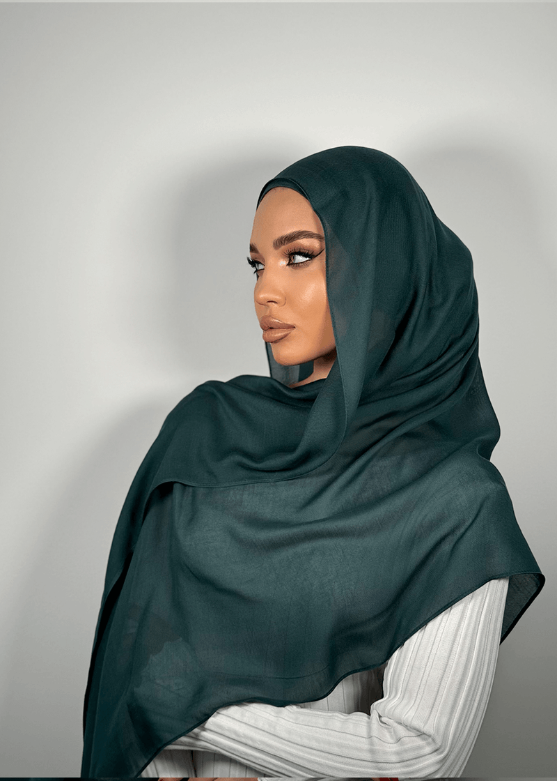 Bolu Premium Modal Hijab - Dark Green