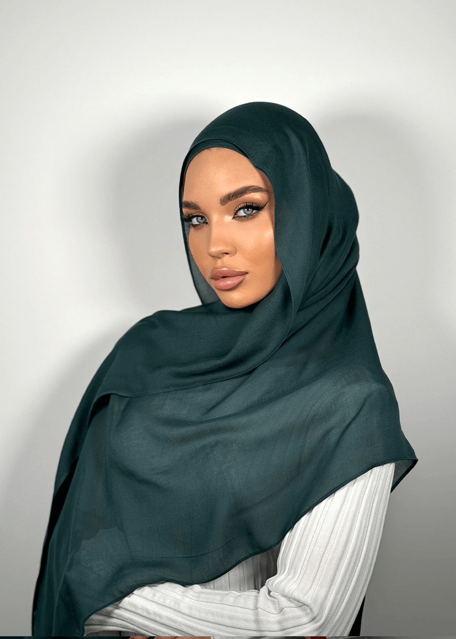 Bolu Premium Modal Hijab - Dark Green