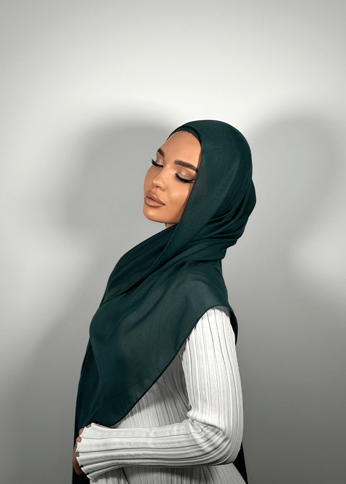 Bolu Premium Modal Hijab - Dark Green