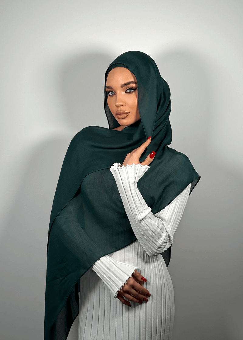 Bolu Premium Modal Hijab - Dark Green