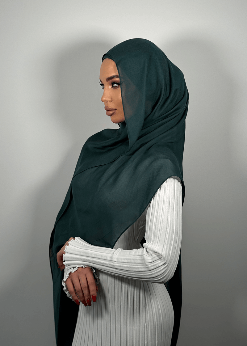 Bolu Premium Modal Hijab - Dark Green