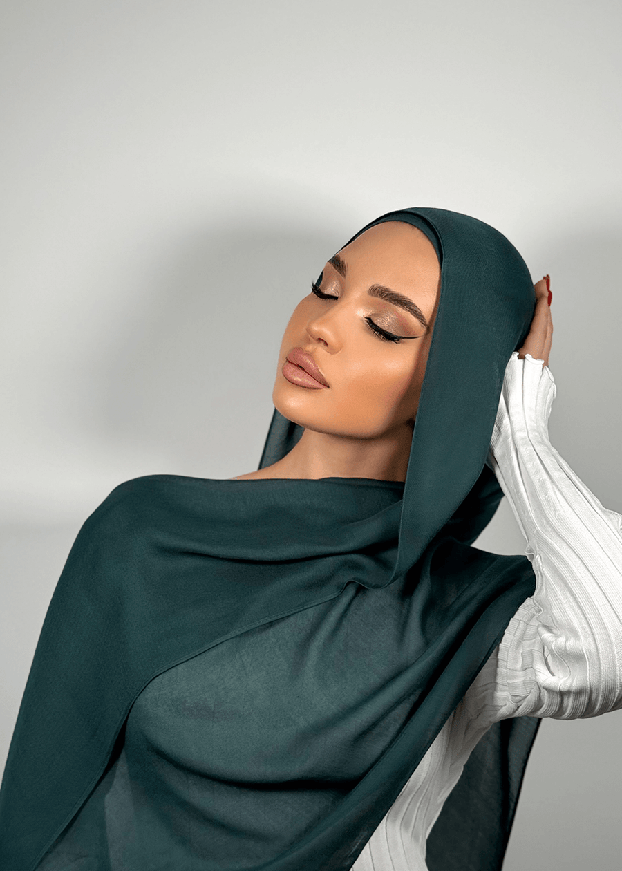 Bolu Premium Modal Hijab - Dark Green