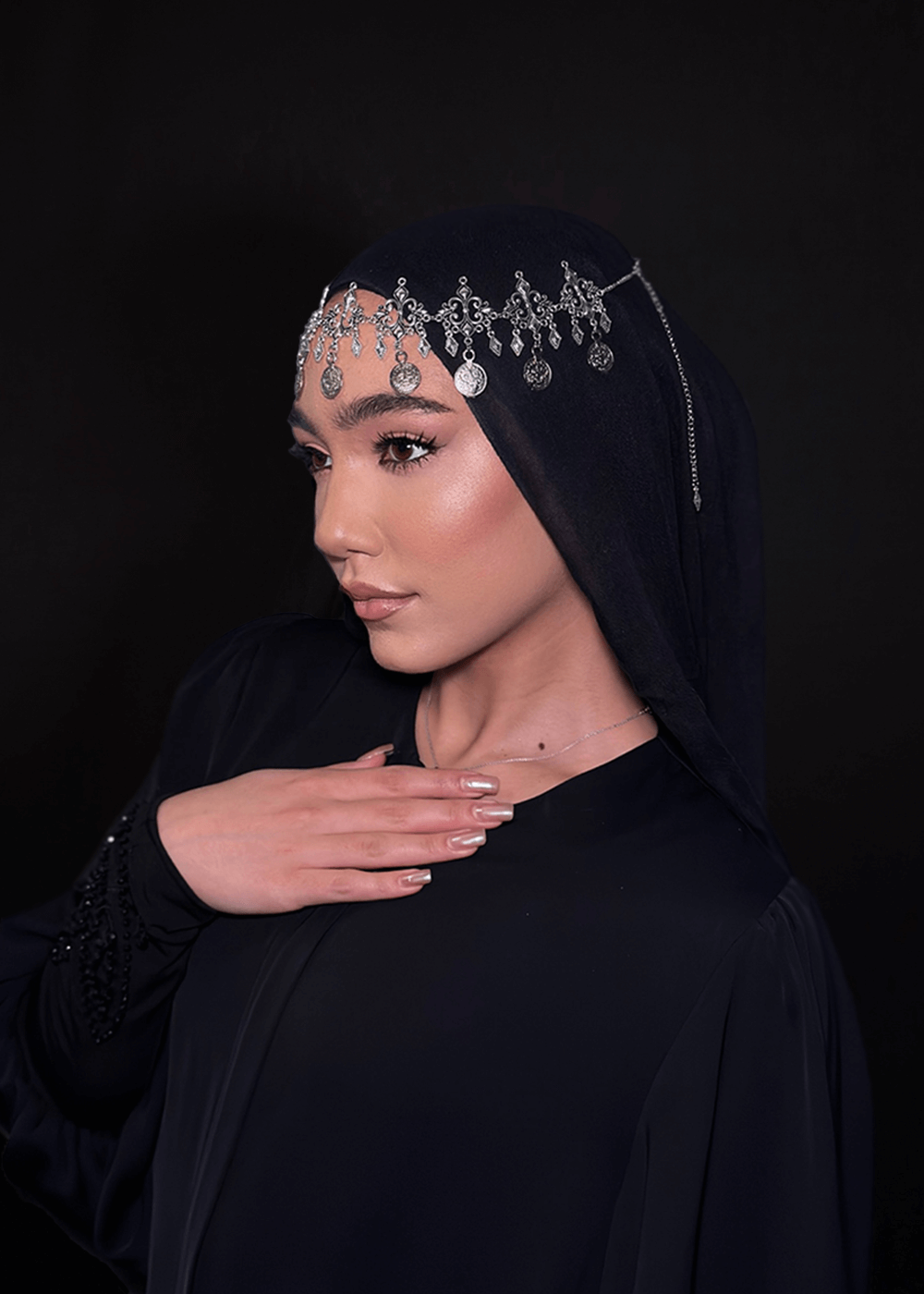 Sayda Turkish Headpiece - Ottoman Turkic Style Headdress